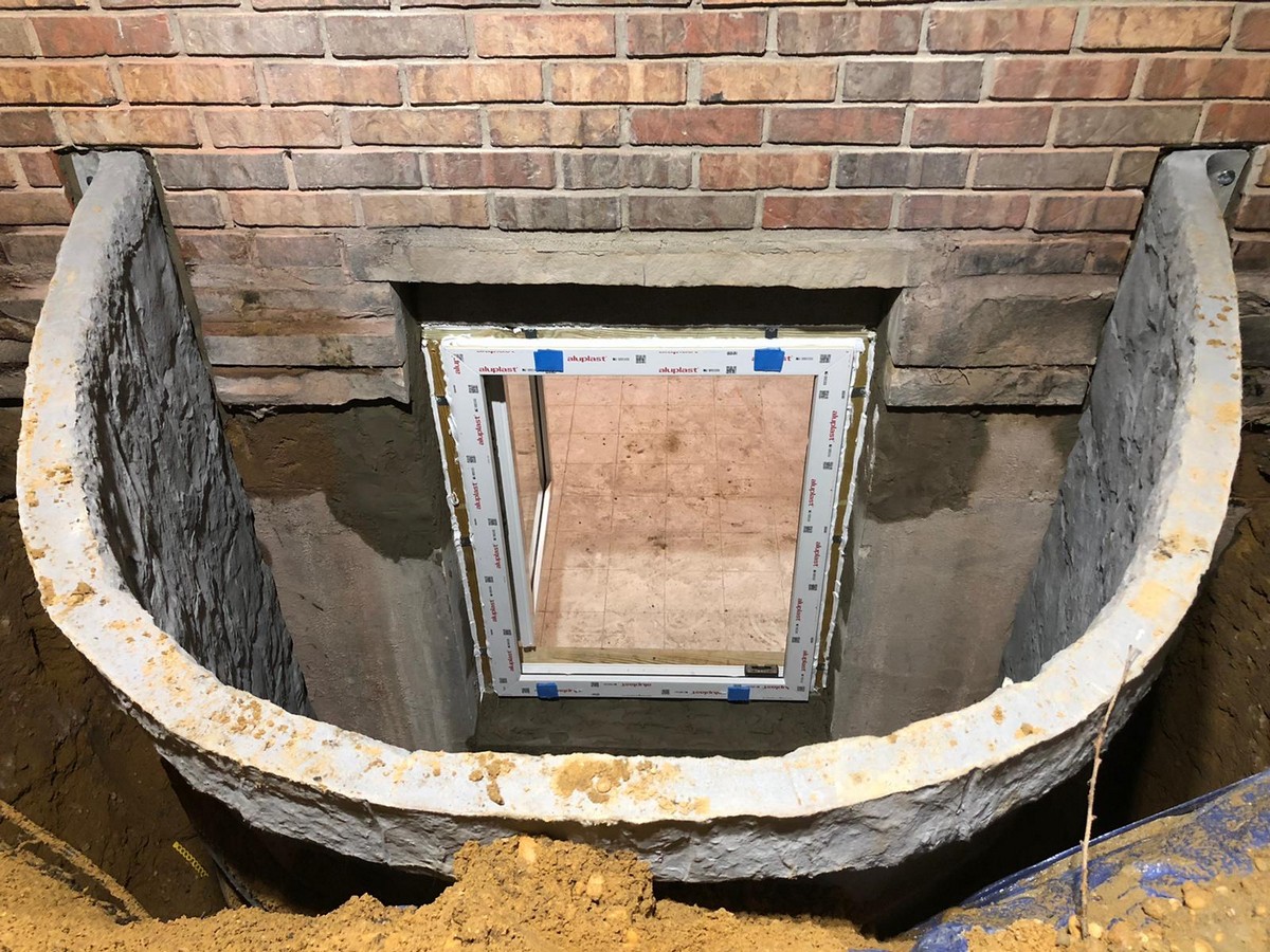 Egress window installation in Brielle New Jersey